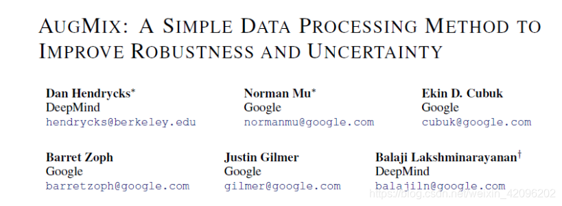 [数据增广]--AUGMIX：A SIMPLE DATA PROCESSING METHOD TO IMPROVE ROBUSTNESS ...