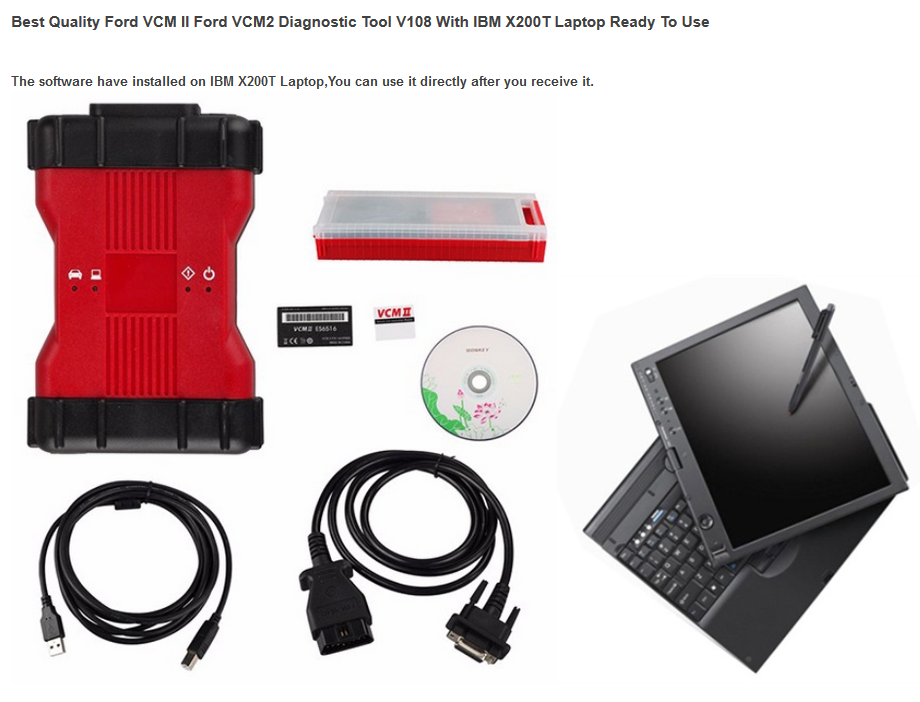 Ford VCM II Ford VCM2 Diagnostic Tool with Ford IDS v108 Installed On ...