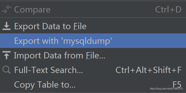 DataGrip创建及恢复数据备份(使用mysqldump)_datagrip mysqldump-CSDN博客