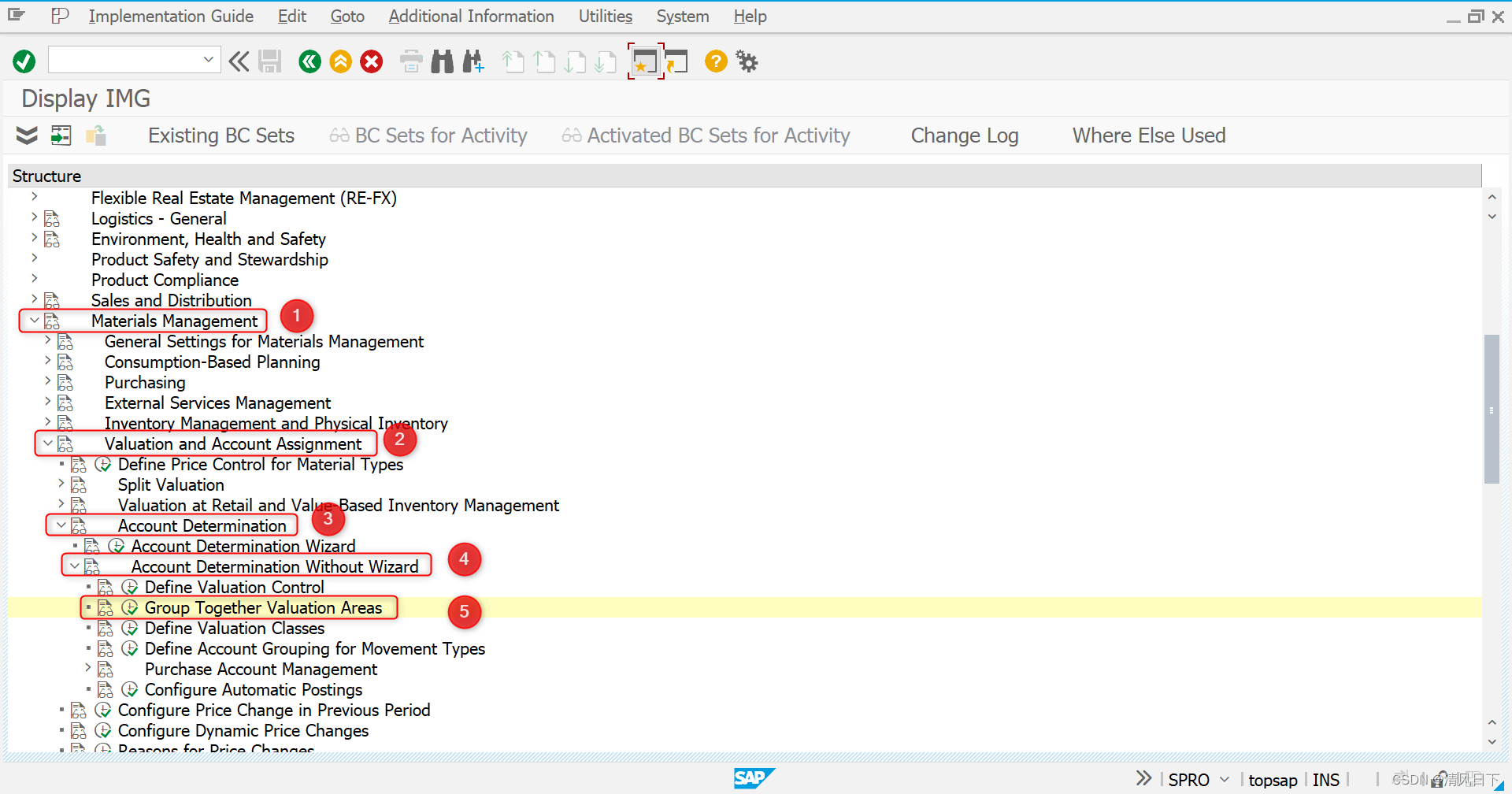 MM配置-评估和科目设置-OBYC评估分组代码(OMWD-Group Together Valuation Areas) =OBYC ...