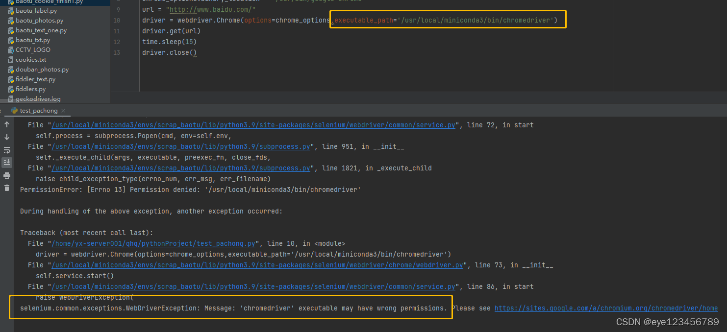 关于Ubuntu selenium +chrome+chromedriver的配置_session not created: devtoolsactiveport file doesn-CSDN博客