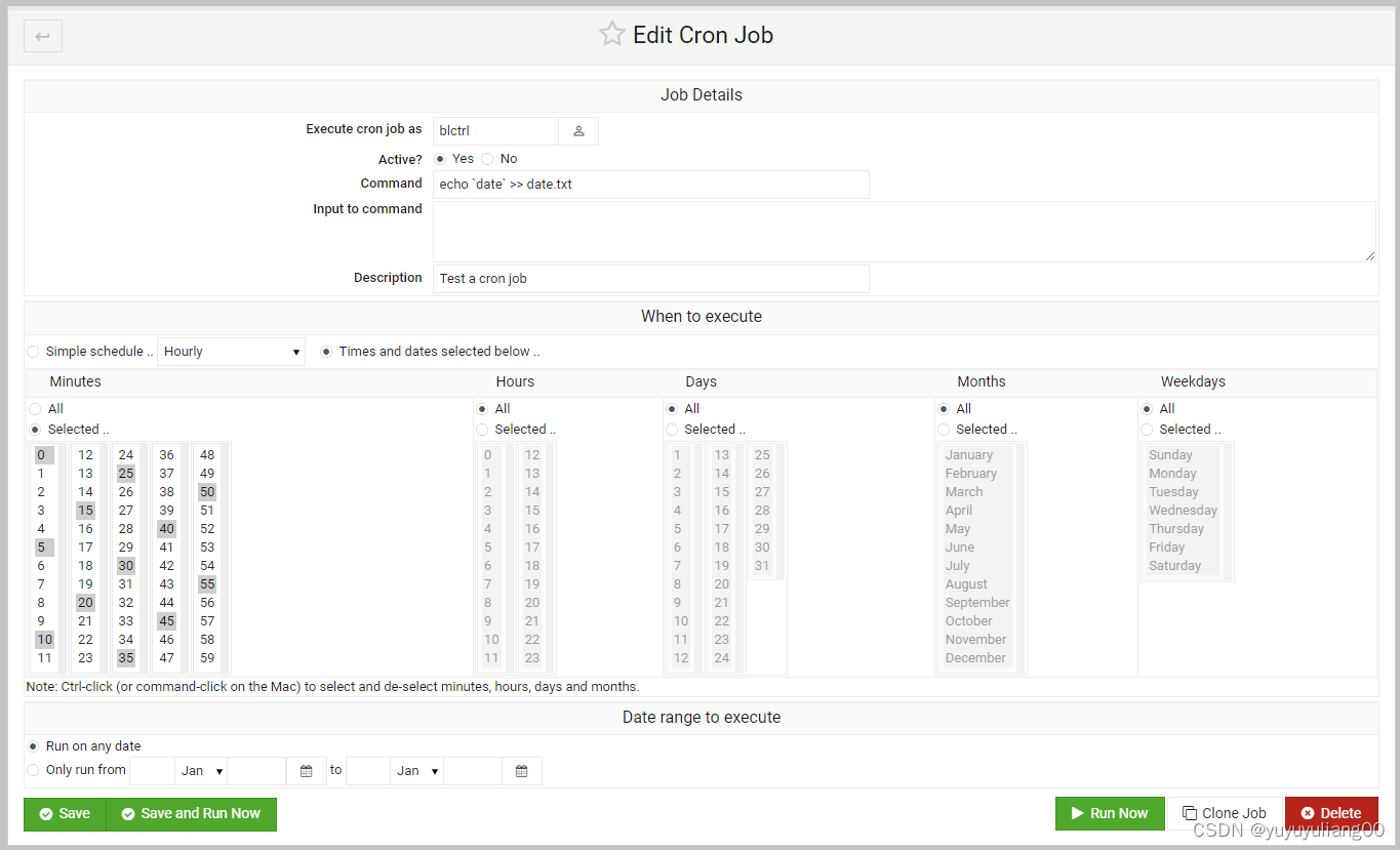 Webmin -- Scheduled Cron Jobs_webmin定时任务-CSDN博客