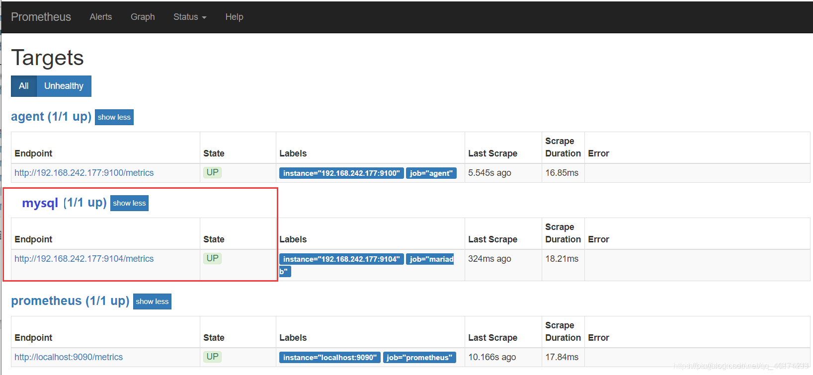 centos7 部署prometheus+grafana监控redis集群、mysql、elk、nacos及邮件报警_#nacos.prometheus.metrics.enabled ...