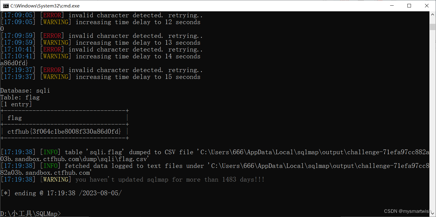 CTFHUB-WEB-SQL注入-时间盲注_sqlmap 时间盲注-CSDN博客