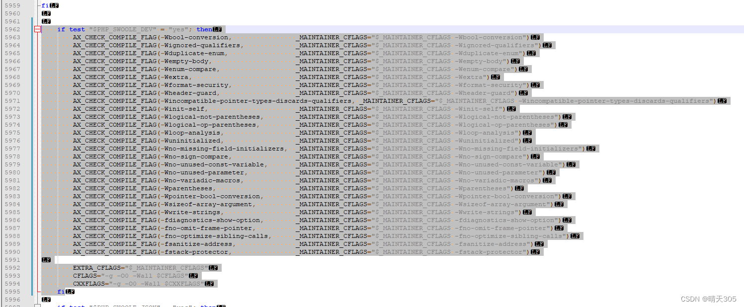 centos7编译安装swoole时./configure 报错_syntax error near unexpected token `-wbool-convers-CSDN博客