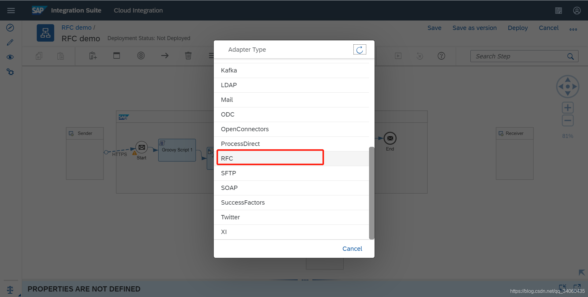 SAP CPI 开发RFC适配器的Integration Flow_sap cpi开发-CSDN博客