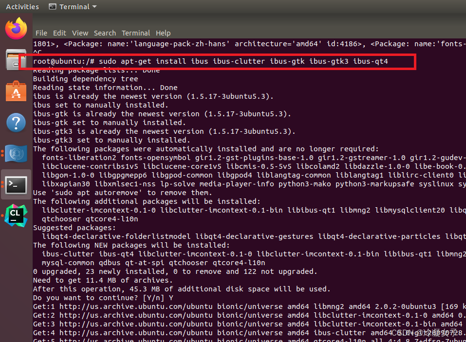 Ubuntu终端安装Chinese语言包_ubuntu chinese-CSDN博客