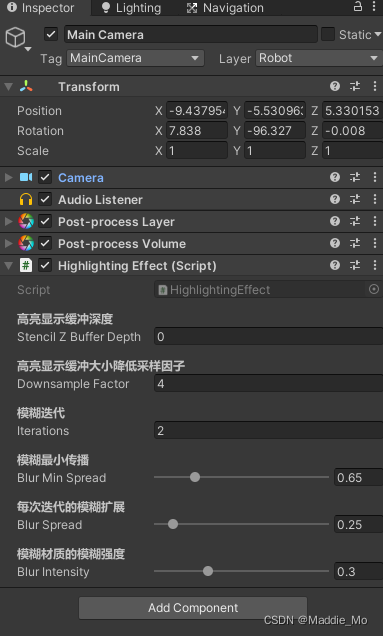 Unity物体高亮效果实现：HighlightingEffect与HighlightableObject组件详解-CSDN博客