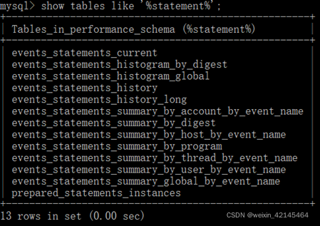 MySQL调优之性能监控- performance schema详解与实践_performance-schema-instrument-CSDN博客