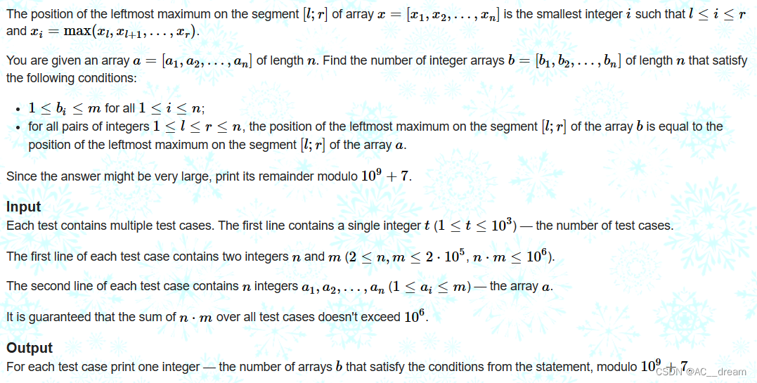 Codeforces Round #833 (Div. 2)E. Yet Another Array Counting Problem（笛卡尔树+树形DP）_笛卡尔树 codeforces ...