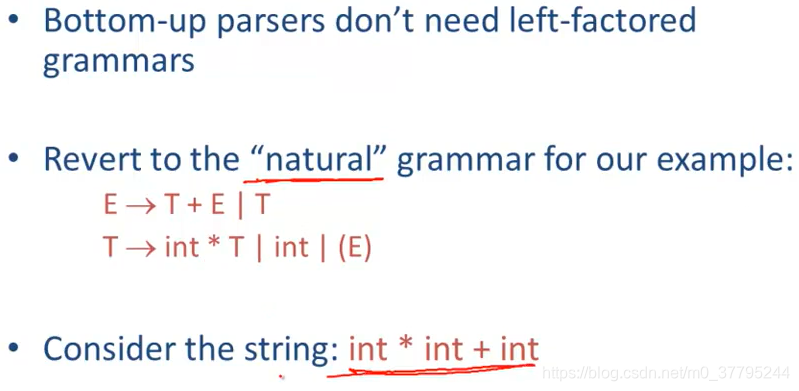 stanford cs143 Compilers 7.5 Bottom-Up Parsing-CSDN博客