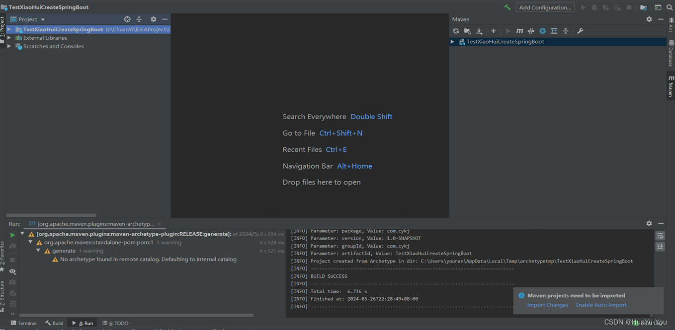 【通过maven创建SpringBoot工程】_maven的quickstart整合springboot-CSDN博客