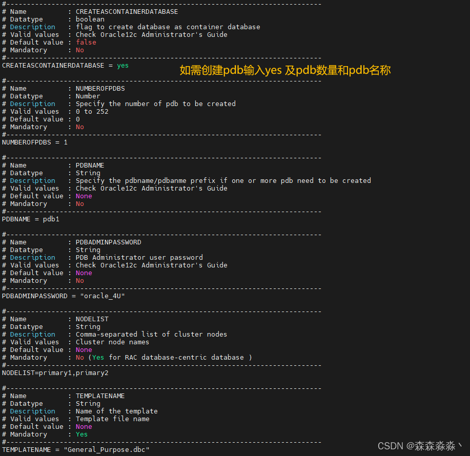 oracle12.1 rac 静默dbca教程（百分之百创建成功）_oracle dbca静默-CSDN博客