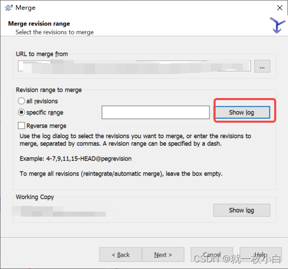 SVN学习笔记--如何 Merge 分支？保姆级教学，带图片手把手实操。_svn merge 如何使用-CSDN博客
