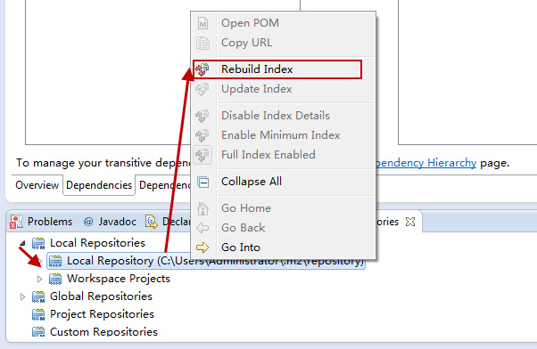 Eclipse中Maveng工程,add dependency没有包，解决办法_eclipse maven项目没有包-CSDN博客
