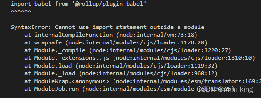 SyntaxError: Cannot use import statement outside a module_java报错cannot use import statement ...