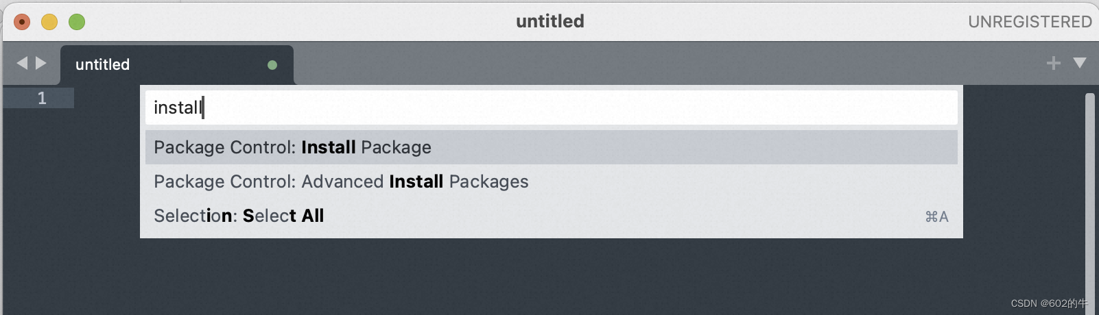 Sublime Text安装Package Control插件后，输入install或者Package Control后看不到Package Control: Install Package ...