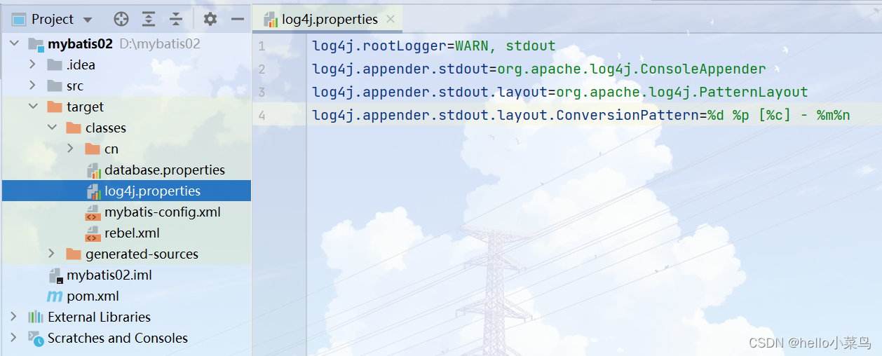 解决log4j:WARN No appenders could be found for logger (org.apache.ibatis.logging.LogFactory ...