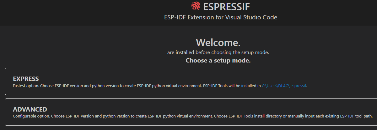 ESP32学习（1）：ESP-IDF基于Visual Studio Code环境_esp-idf extension for visual ...