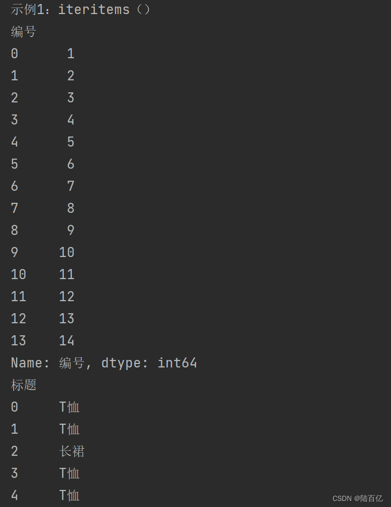 【pandas之DataFrame相关函数】迭代函数iteritems()，iterrows()，itertuples()-CSDN博客