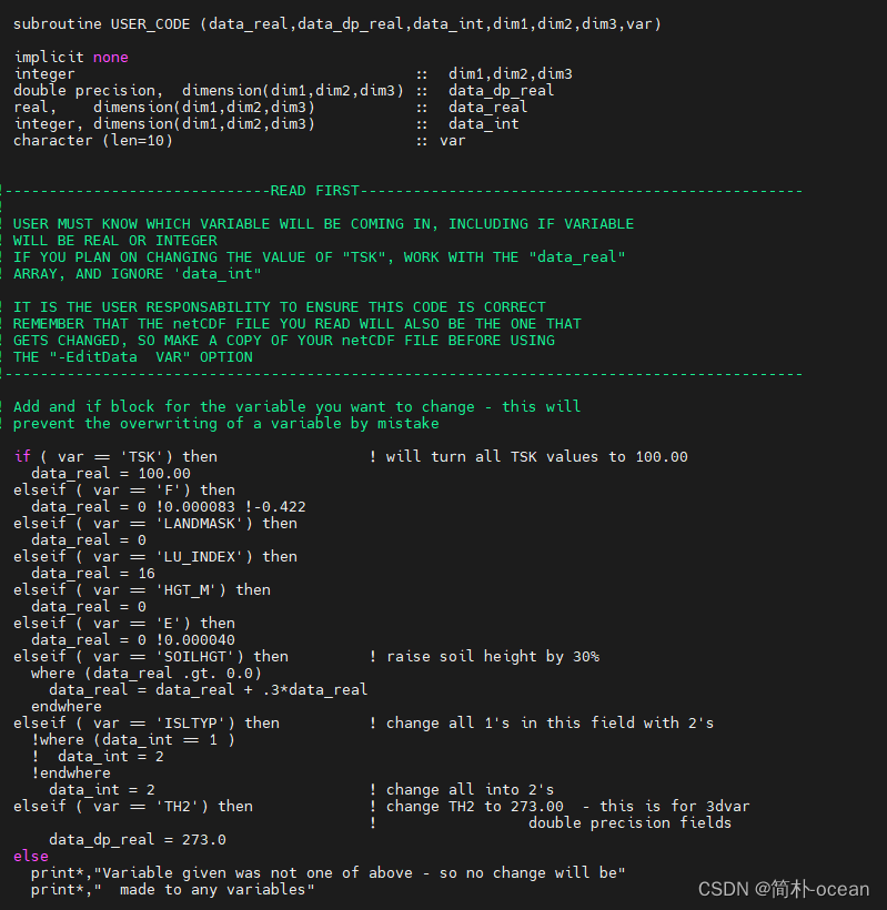 WRF--修改geo_em.d01.nc中的变量，保持其他信息不变_替换wrf变量-CSDN博客