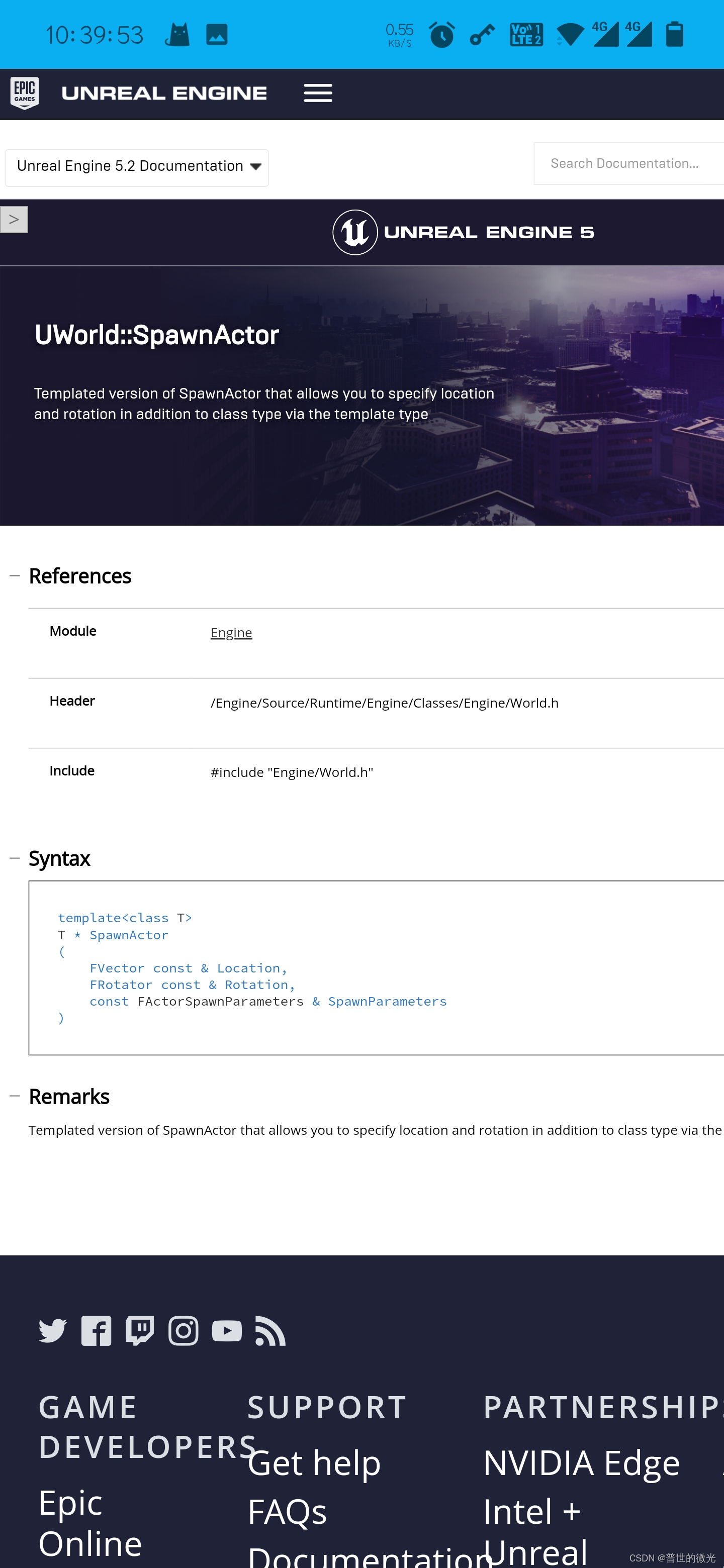 虚幻引擎ue在世界中创建物品（Actor）_getworld()->spawnactor-CSDN博客