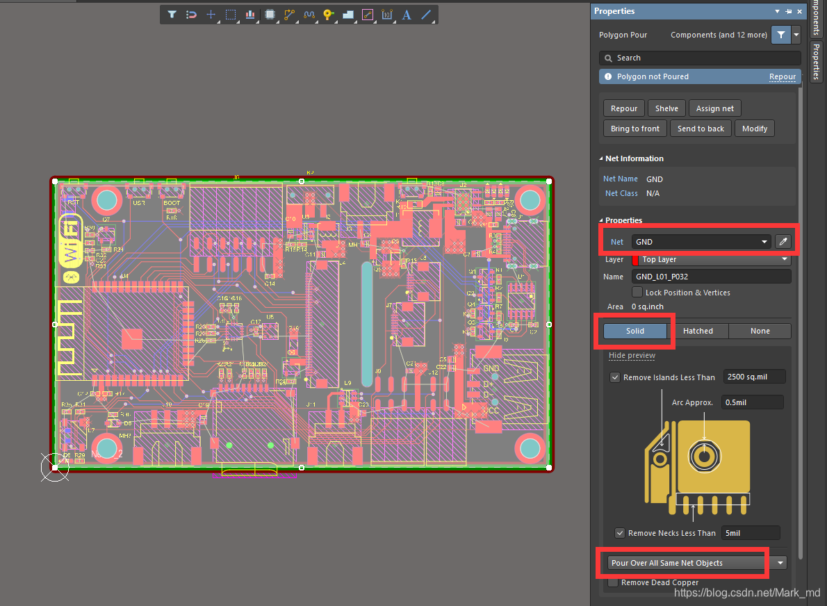AD20整板铺GND过孔错误：unable to locate any suitable location netgnd-CSDN博客