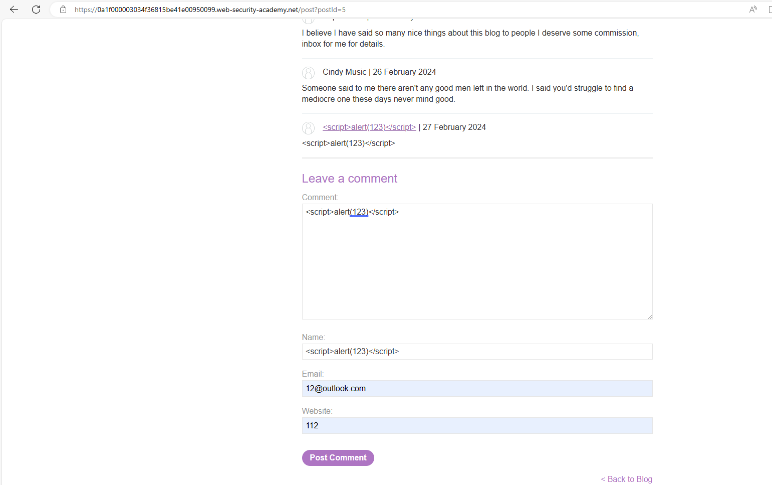 portswigger靶场 XSS2_lab: stored xss into anchor href attribute with do-CSDN博客
