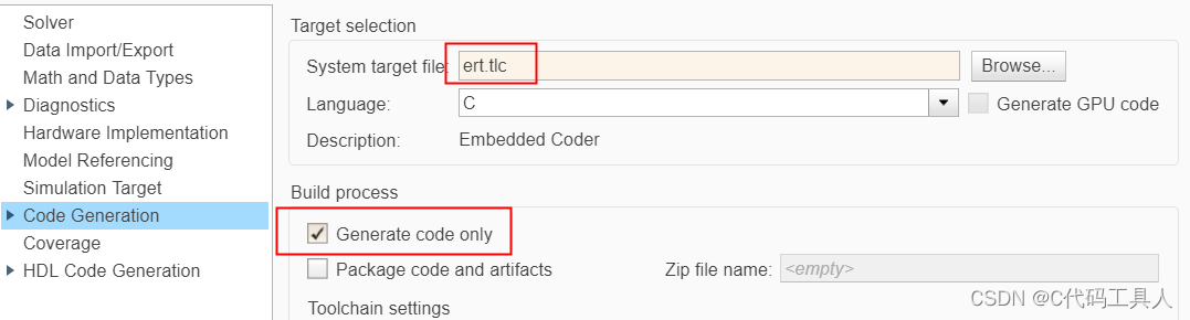 【Matlab】simlink自动生成嵌入式代码配置教程_matlab生成嵌入式程序-CSDN博客