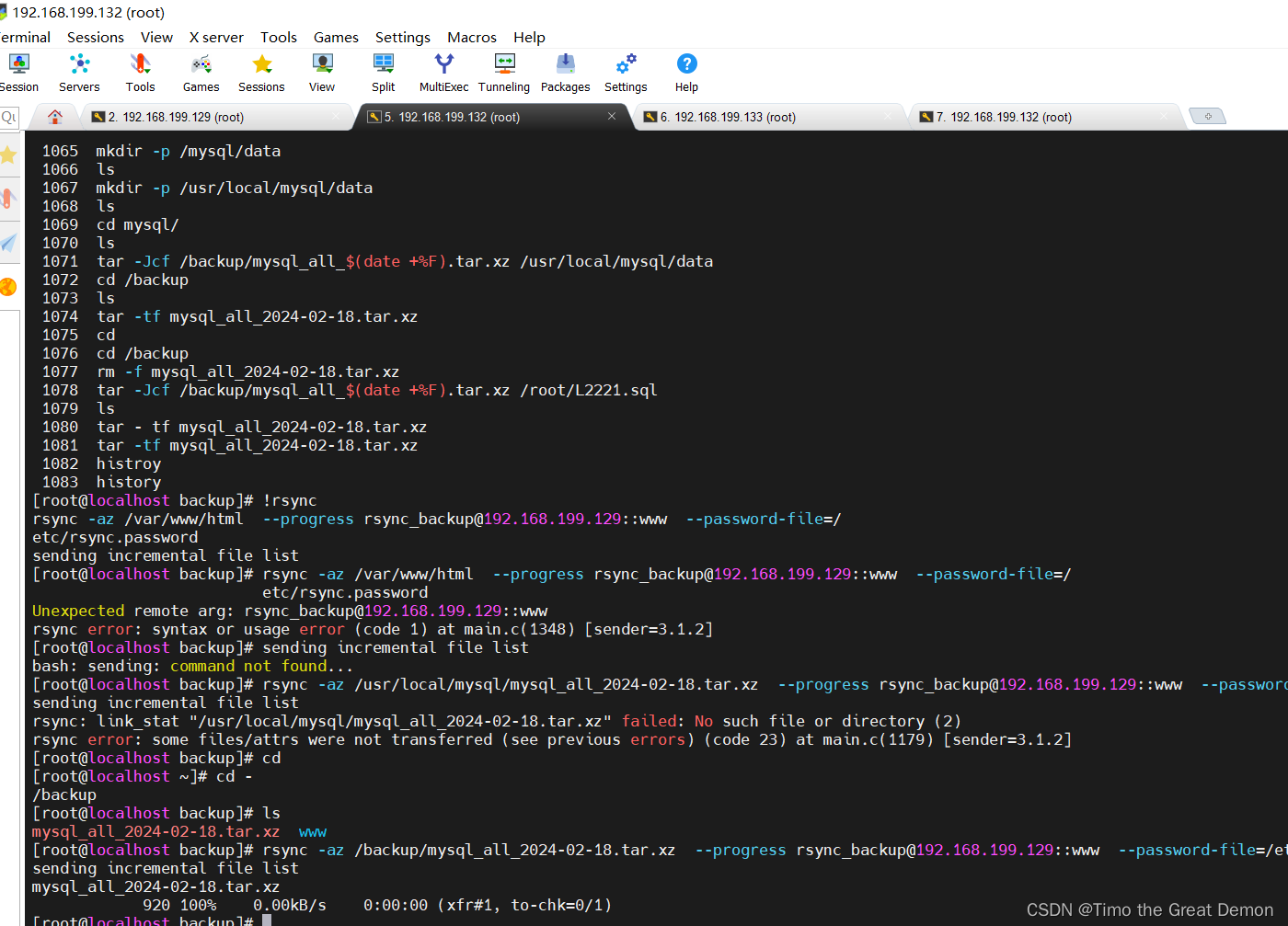 数据库（ 冷备份rsync逻辑备份）及二进制还原数据rsync Delete 命令丢失的数据能否 恢 Csdn博客