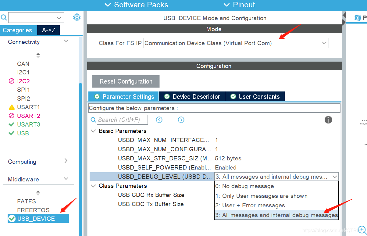Stm32 Usb 虚拟串口 Virtual Com Portstm32 Virtual Comport In Fs Mode Csdn博客