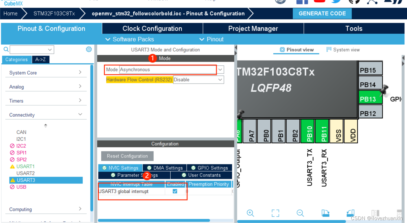 openmv与stm32串口通信——————不同颜色追踪_stm32f4与openmv串口通信-CSDN博客