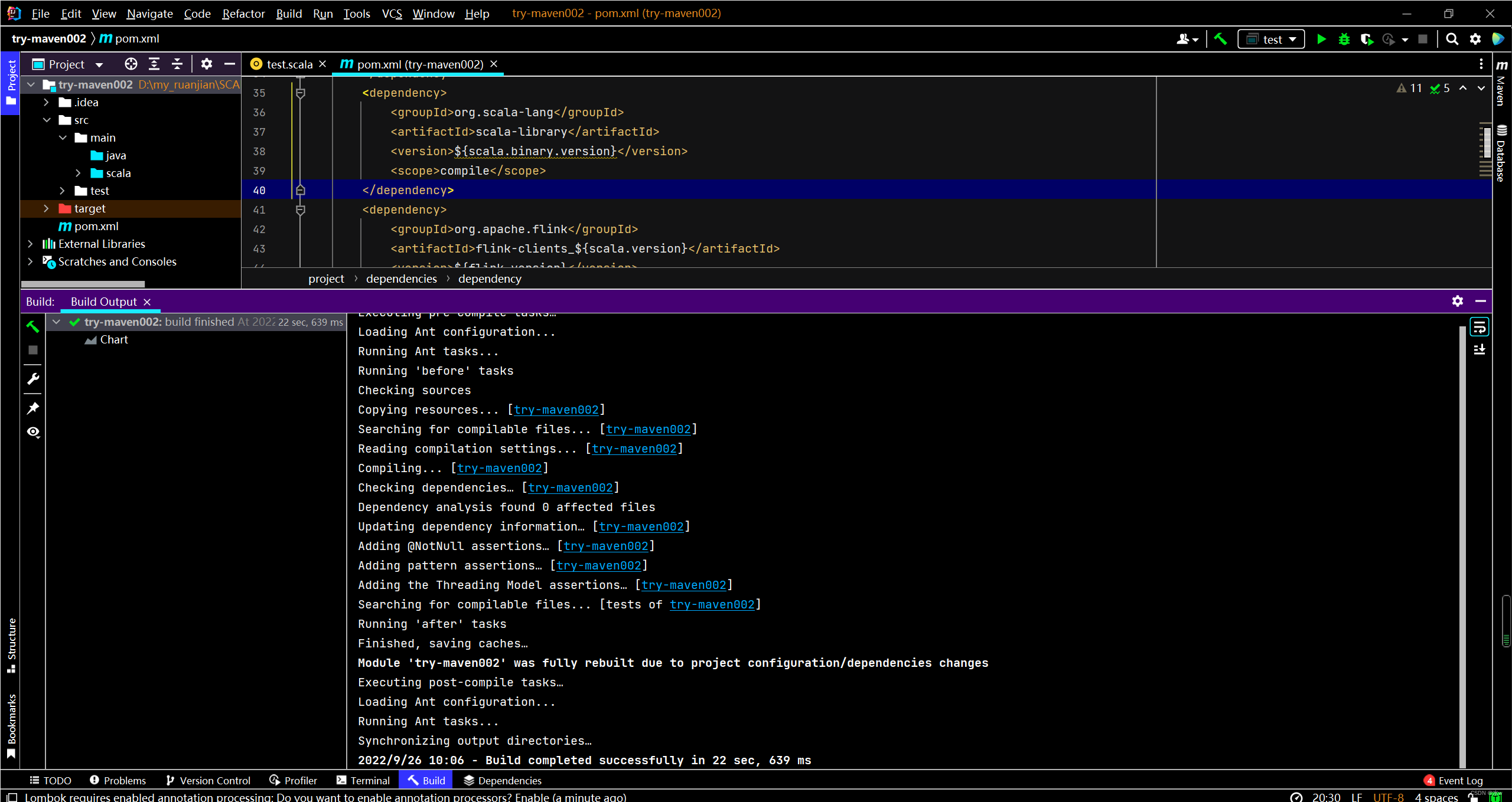 idea2021.3.3 创建maven-scala项目并解决遇到的问题_cannot find project scala library-CSDN博客