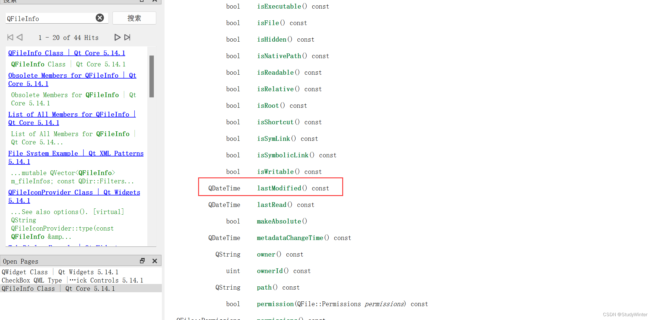 【QT】QFileInfo文件信息读取_qfileinfo获取文件信息-CSDN博客