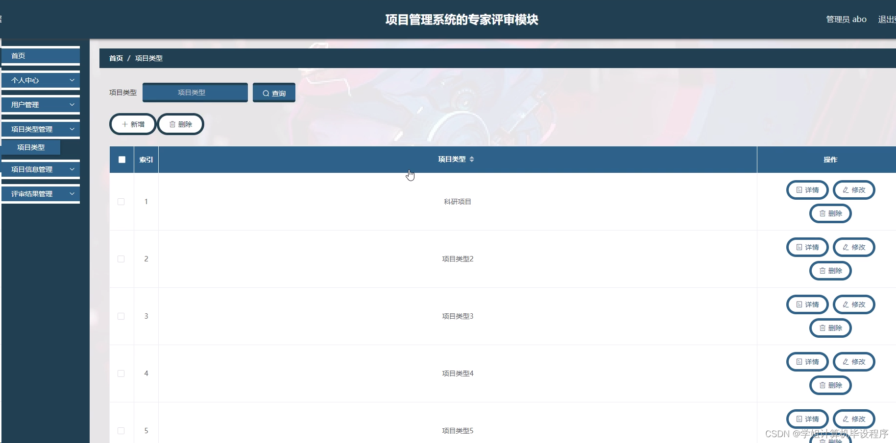 Java毕业设计项目管理系统的专家评审模块(springbootmysqljdk18meven) Csdn博客