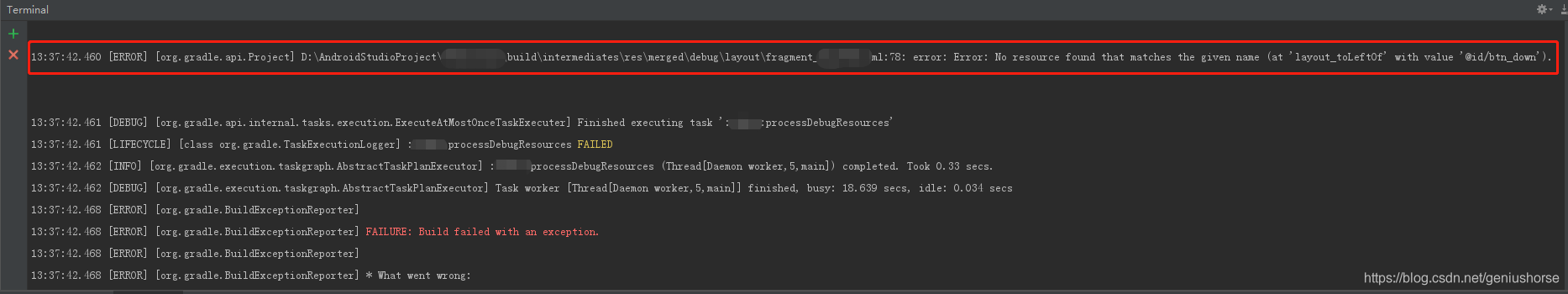 Android studio 编译时出现Process 'command ' finished with non-zero exit value 1_process 'command 'cmd ...