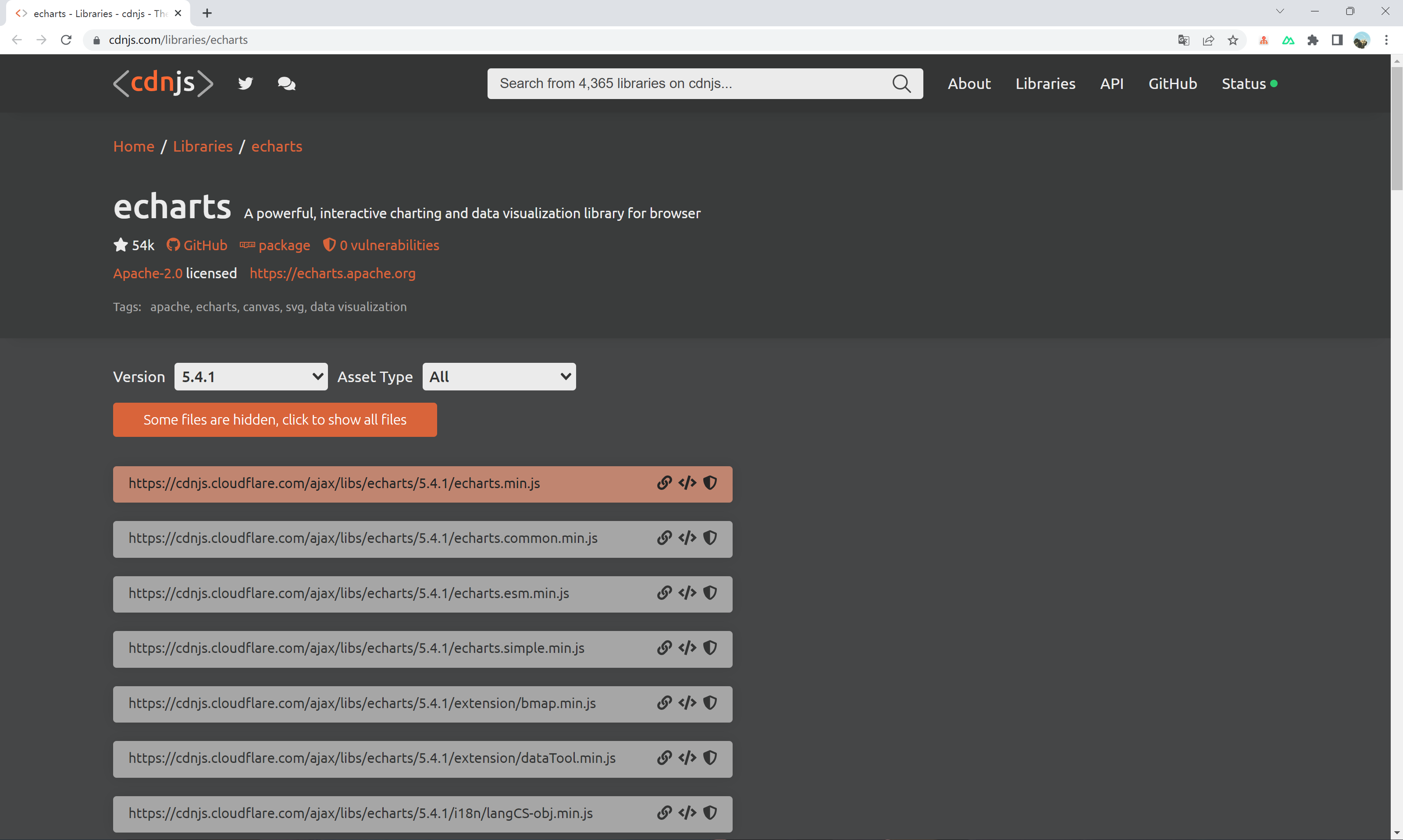 Apache Echarts 自学笔记 3. 入门篇 - 【获取Apache Echarts】_从github获取echarts-CSDN博客