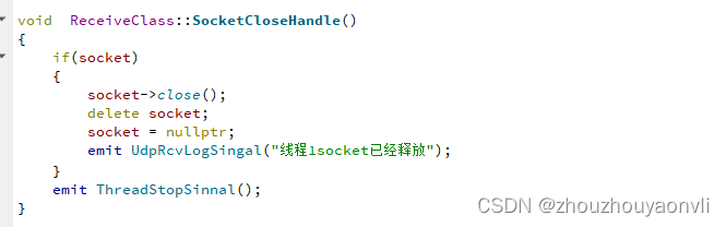 QT释放在子线程调用的socket，并关闭对应线程_qt socket 释放资源-CSDN博客