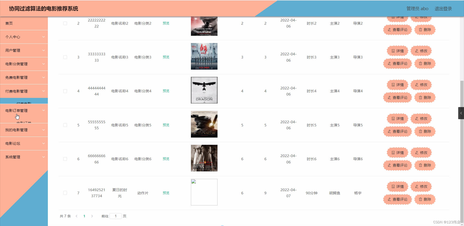 ssm毕设项目协同过滤算法的电影推荐系统f7s0a（java+VUE+Mybatis+Maven+Mysql+sprnig）_ssm项目用mysql如何做协同过滤-CSDN博客