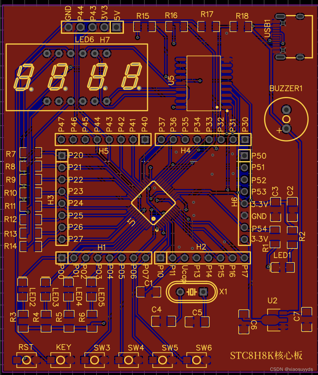 STC8H8K64U核心板设计-CSDN博客