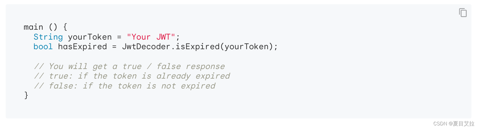 Flutter解析jwt字段数据，了解jwt是否过期_flutter jwt-CSDN博客