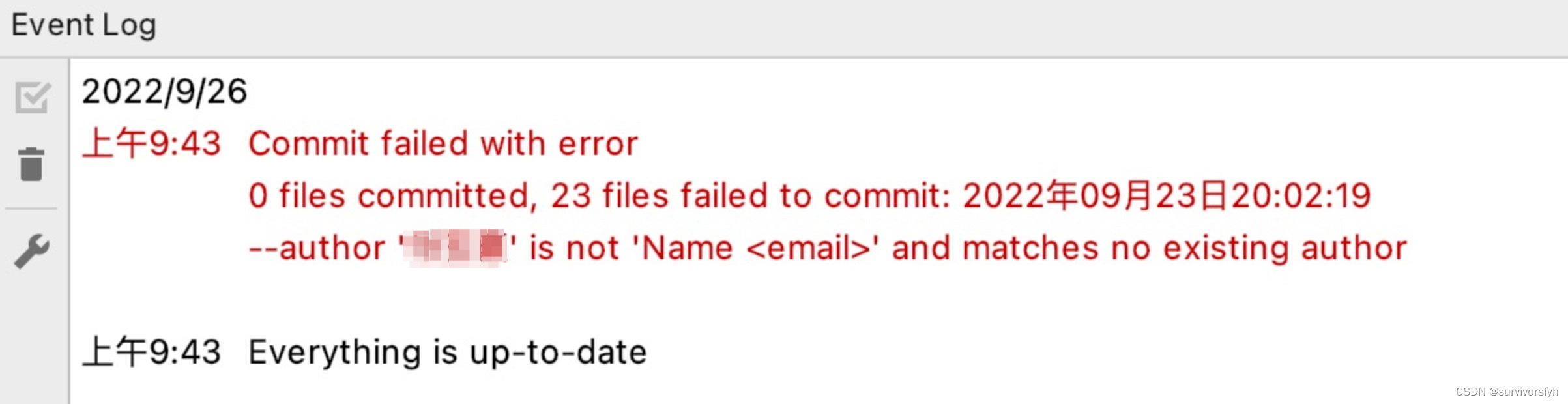 --author ‘‘ is not ‘Name ‘ and matches no existing author_is not 'name ...
