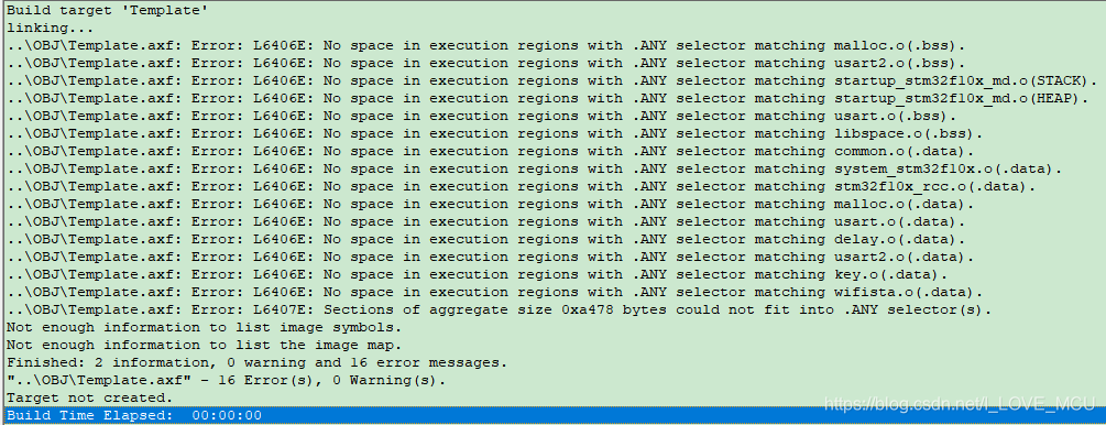 对 Error: L6406E: No space in execution regions with .ANY selector matching xxx 的综合分析_no space in ...