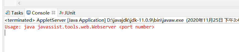 解决问题：Usage: java javassist.tools.web.Webserver ＜port number＞ || windows的cmd窗口查看端口使用情况_usage ...