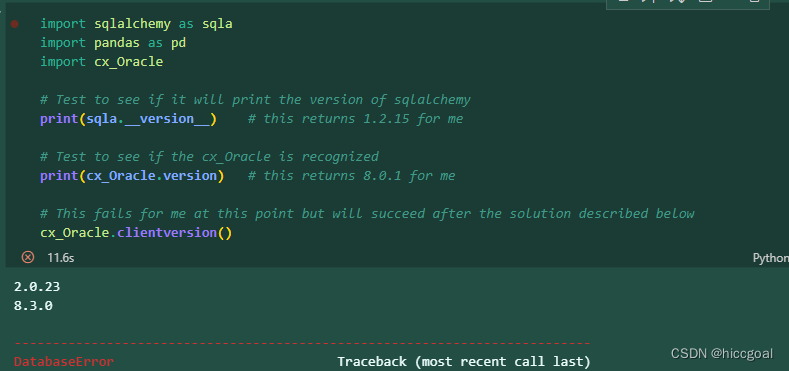 cx_Oracle.DatabaseError: DPI-1047: Cannot locate a 64-bit Oracle Client library_oracledb ...