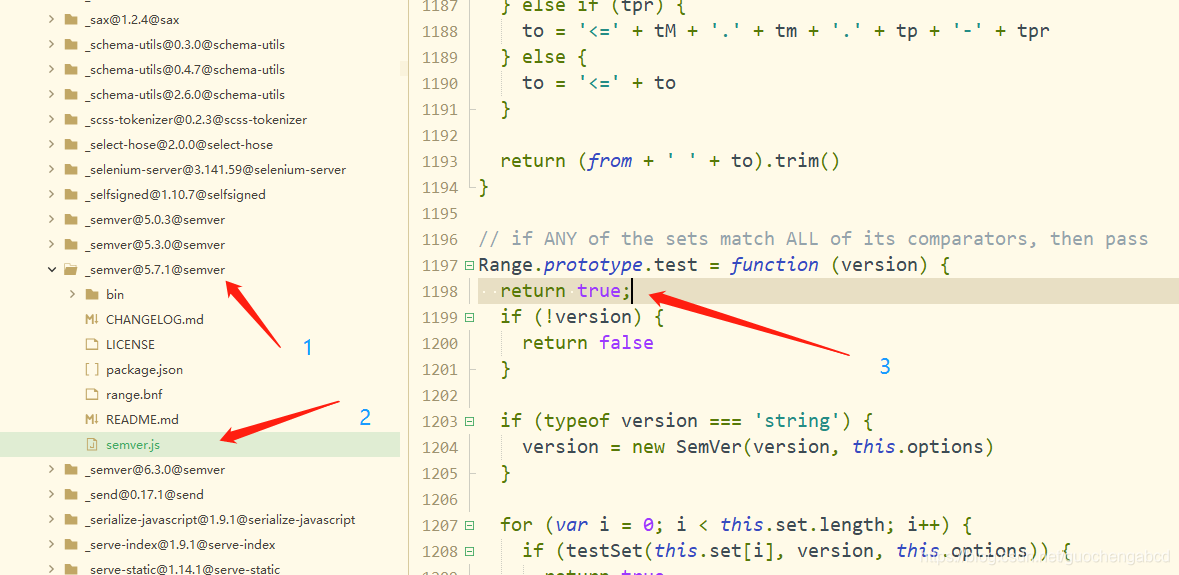 node_modules\_semver@5.7.1@semver\semver.js:323 throw new TypeError('Invalid Version: ' + versio ...
