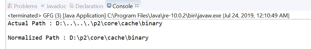 java normalize_Java Path normalize()用法及代码示例-CSDN博客