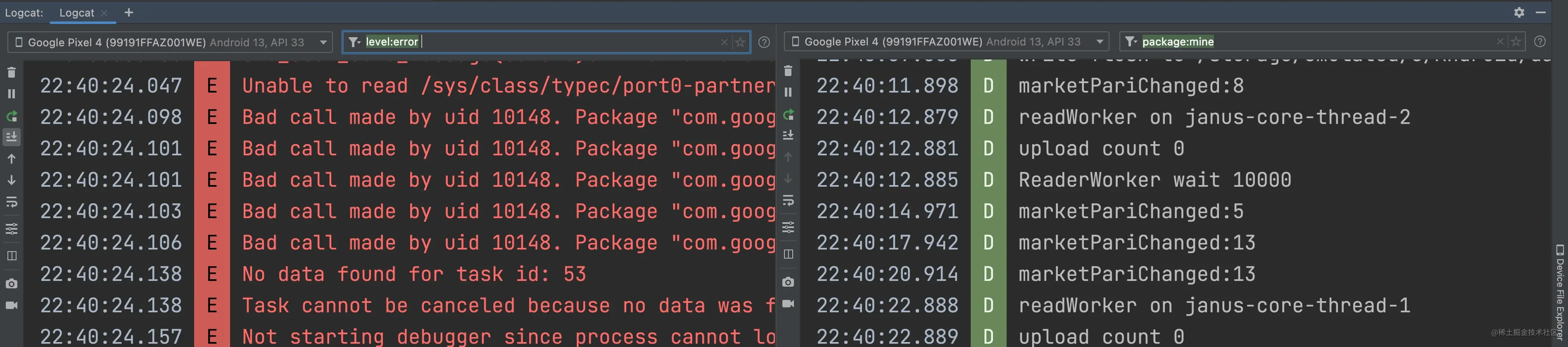 新版Android Studio Logcat view使用简明教程_package:mine-CSDN博客
