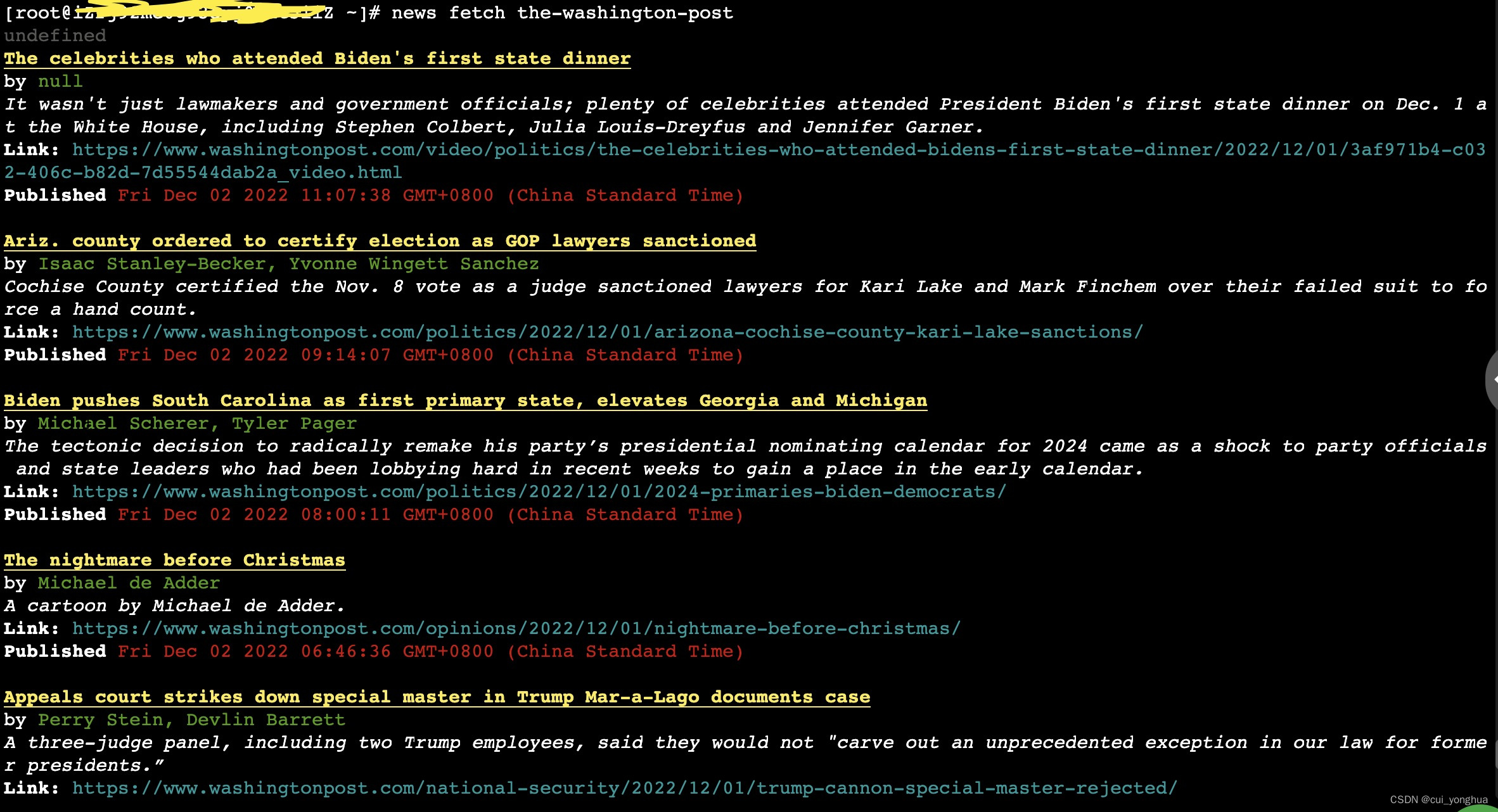 在linux系统上看全世界新闻 -- Clinews的使用详解_newsapi.org-CSDN博客