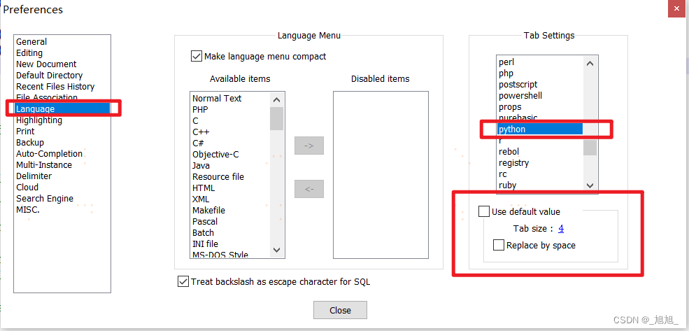 Notepad++编辑python脚本tab键设置_notepad tab-CSDN博客